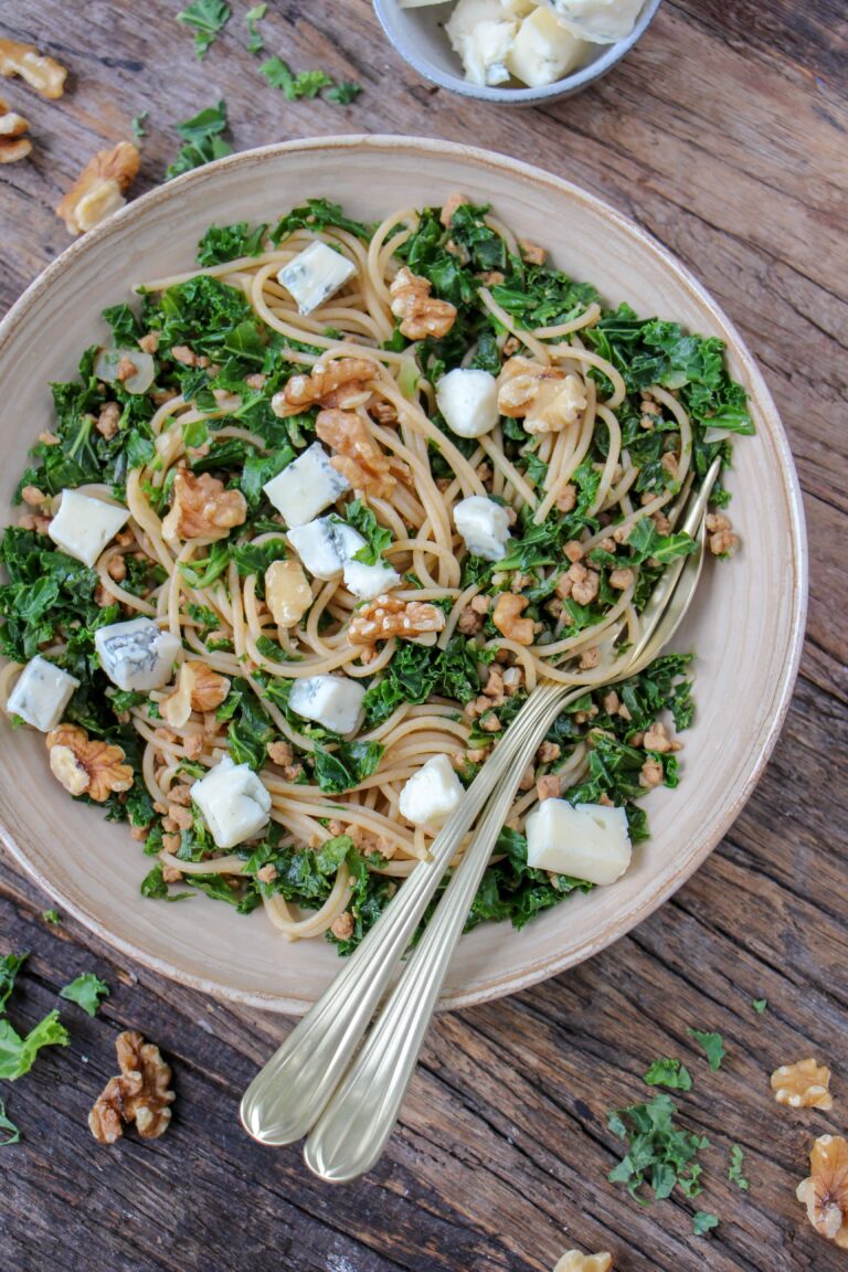 Vegetarische pasta pesto met groenten - Vega Makkelijk